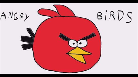 How To Draw Angry Bird Professional Drawing Tutorial Paint YouTube