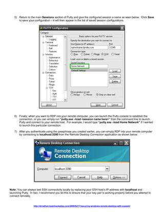 Securing Windows Remote Desktop With Copssh PDF