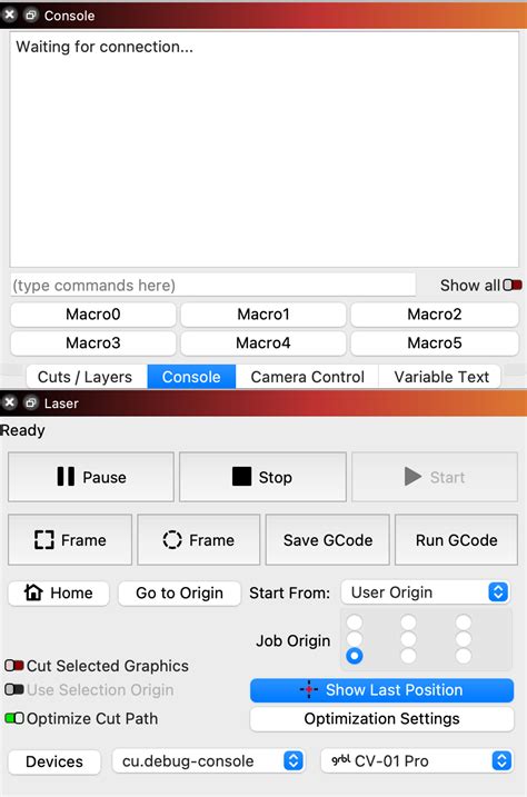 Lightburn Not Connecting To My Device Lightburn Software Questions Lightburn Software Forum