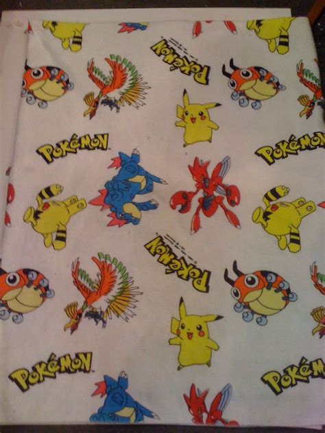 Vintage Original 90s Giant Pokemon Blanket By Disney 88x 70 Pikachu
