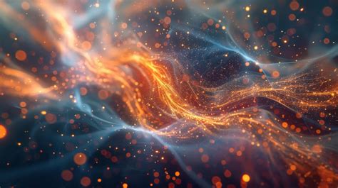 Particle Swarm A Dynamic Swarm Of Particles Creating Intricate Abstract