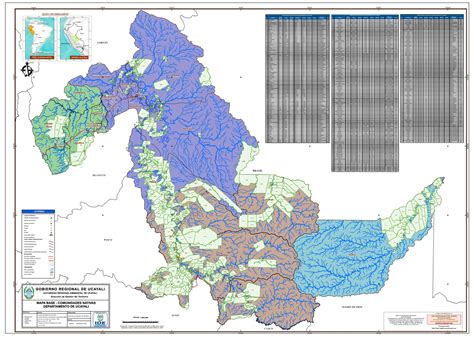 Mapa Base De Comunidades Nativas Del Departamento De Ucayali Sinia