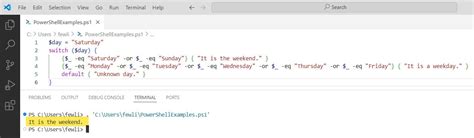 Powershell Switch Statement With Multiple Conditions