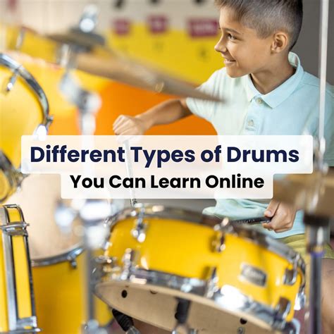 Types Of Drums You Can Learn Online Complete Beginner Guide