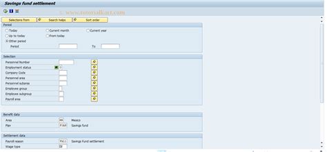 Pc00m32clfa0 Sap Tcode Savings Fund Settlement