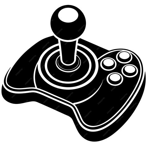 Gamepad Joystick Virtual Game Controller Video Gaming Esparto Monochrome Black Icon Vector