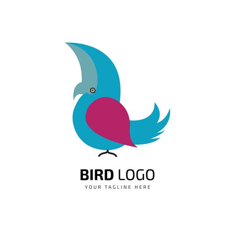Bird Minimal Logo Icon Vector Template 24847728 Vector Art At Vecteezy