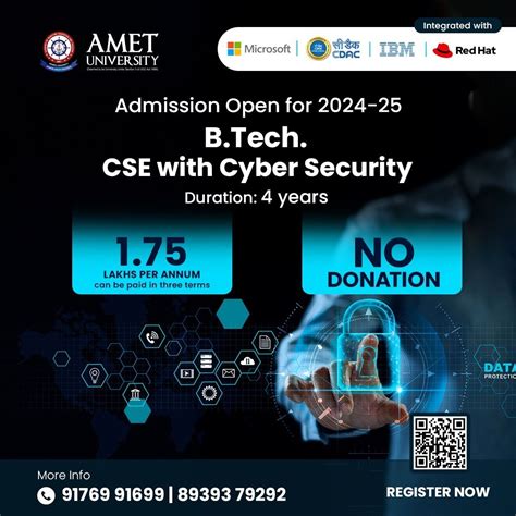 Amet University Chennai On Linkedin Btech Cyber Cse Cybersecurity