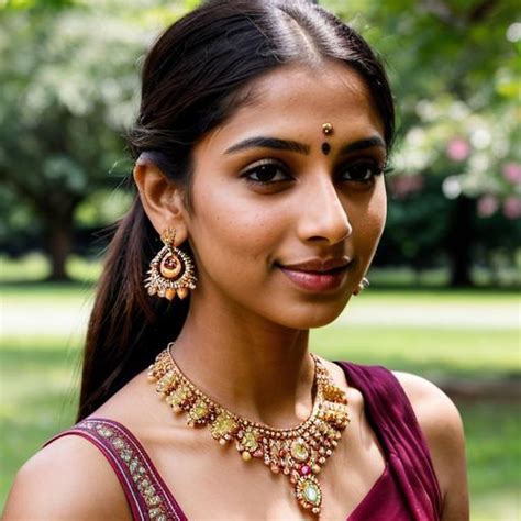 Gorgeous Indian Skinny Girl In A Park Pretty C