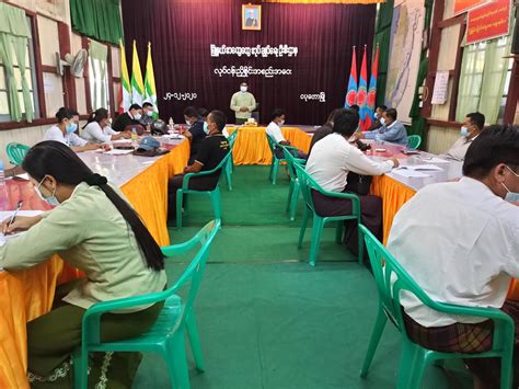 ငပုတော၌ ကိုဗစ် ၁၉ထိန်းချုပ်ရေးနှင့် အရေးပေါ်တုံ့ပြန်ရေး ကော်မတီဝင်များ လုပ်ငန်းညှိနှိုင်းဆွေးန