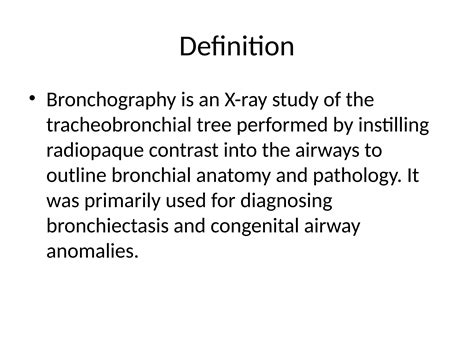 Bronchographyprocedurepresentationpptx