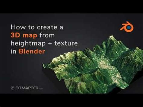 How To Create A D Landscape From Heightmap And Texture In Blender YouTube Blender D