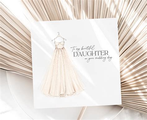 Daughter Wedding Day Card Personalised Card For Daughter Daughter