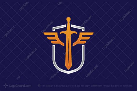 Modern Winged Guild Sword Logo