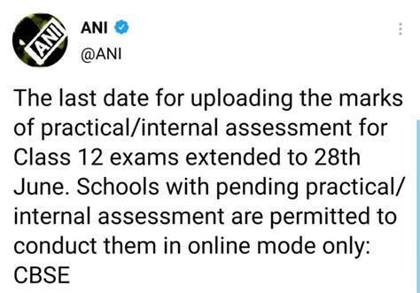 Class 12 Marks Are Gonna Be Given R Cbse
