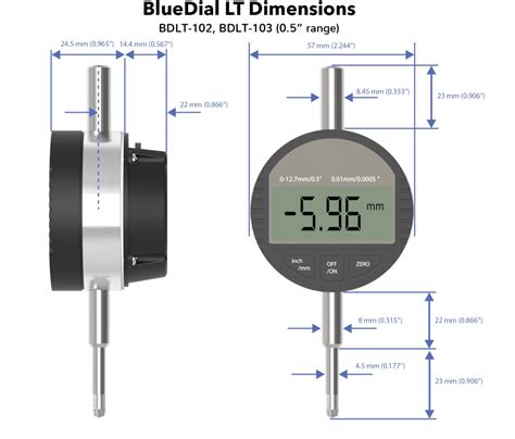 Bluedial Lt Bluetooth Digital Dial Indicator Lite Motionics
