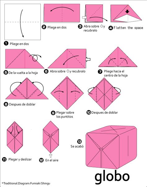 Origami Globo Globo De Origami Manualidades Diagramas De Origami