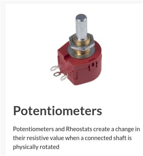 Solution Potentiometer Types Of Potentiometer Examples Of