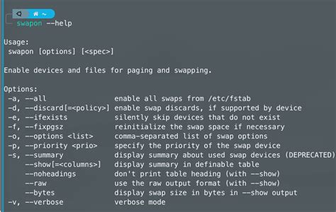 swapon command in linux geeksforgeeks