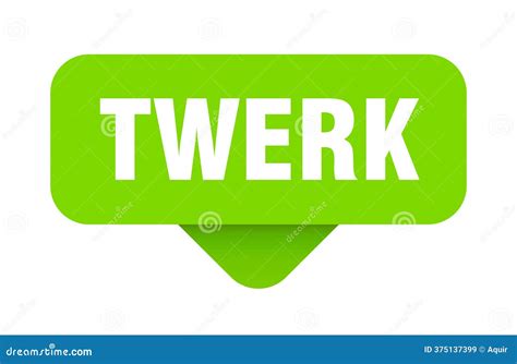 Twerk Sticker Twerk Label Vector Illustration 352593844