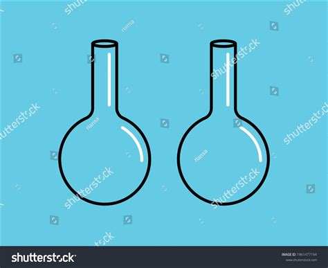 This Simple Volumetric Flask Design Stock Vector Royalty Free 1961477194 Shutterstock