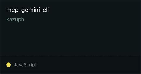 Mcp Gemini Cli Glama