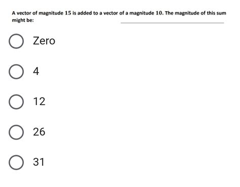Solved A Vector Of Magnitude 15 ﻿is Added To A Vector Of A