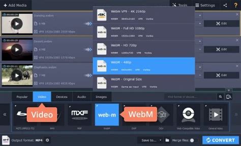 How To Compress A WebM File Movavi Video Converter