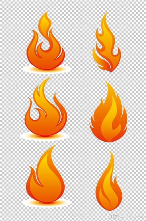 火焰素材图片 简笔画 大山谷图库