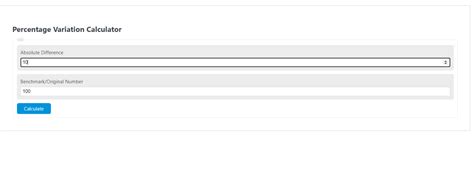 Percentage Variation Calculator Calculator Academy