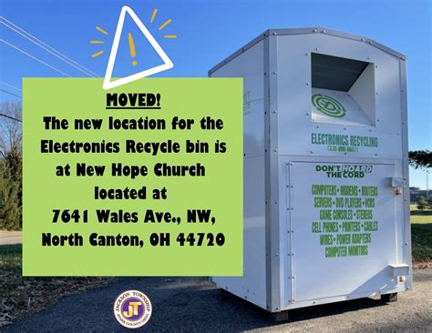 Electronic Recycle Bin Moved Jackson Township Stark County Ohio