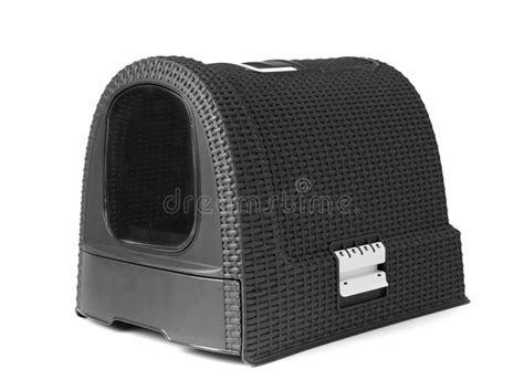 Cat Litter Box Isolated On White Background Stock Image Image Of