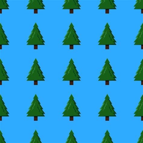 Premium Vector Vector Seamless Background Pine Tree Pattern