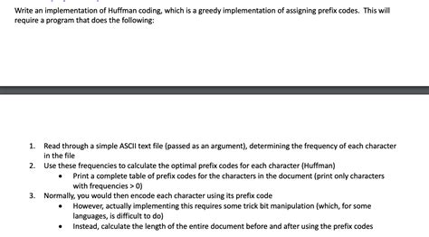 Write An Implementation Of Huffman Coding Which Is A