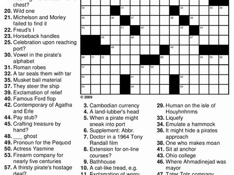 Free Printable Daily Crossword Puzzles Find The Perfect Free