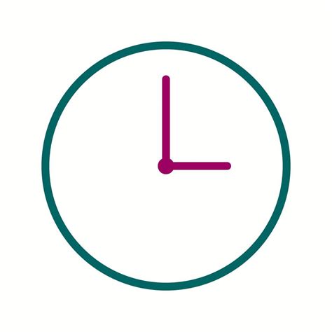 Beautiful Clock Vector Line Icon 16964530 Vector Art At Vecteezy
