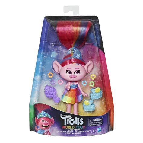 Dreamworks Trolls World Tour Glam Poppy Fashion Doll Toy T Au