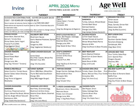Lakeview Senior Center Rose Garden Café And Meals On Wheels