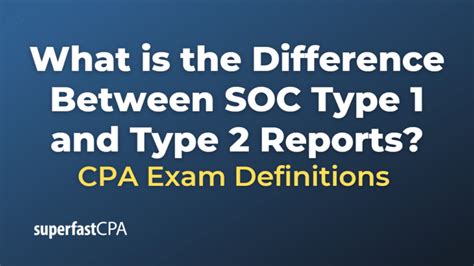What Is The Difference Between SOC Type 1 And Type 2 Reports SuperfastCPA CPA Review