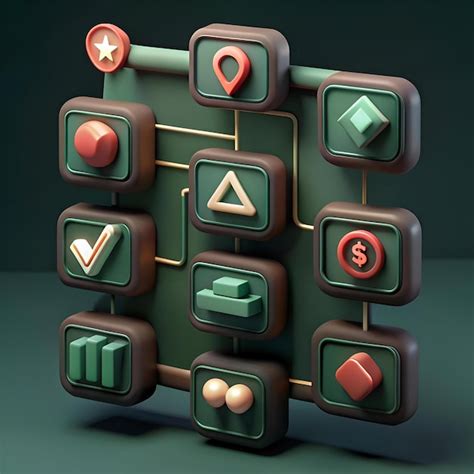 A Colorful And Modern Illustration Of Interconnected Icons Representing Various Functions And