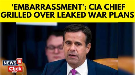 John Ratcliffe Faces Epic Grilling Over Leaked War Plans In Senate Intel Committee N18g News18