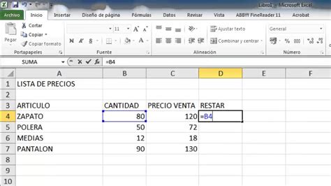 Cómo Hacer Una Resta Con Fórmula En Excel Recursos Excel