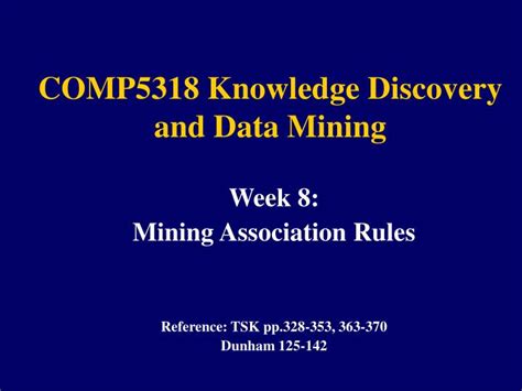 ppt comp5318 knowledge discovery and data mining powerpoint