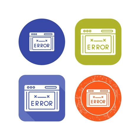 Error Code Vector Icon 25880310 Vector Art At Vecteezy