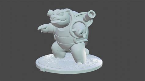 Stl File Blastoise Pose 🐉 ・3d Printer Design To Download・cults
