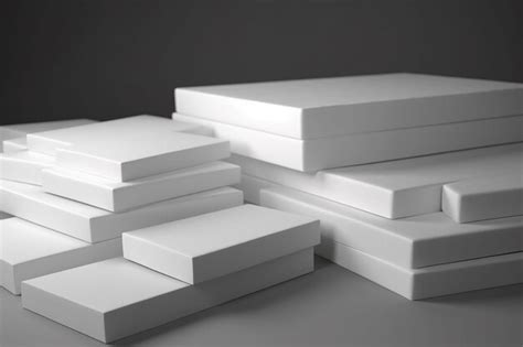 Premium Ai Image White Styrofoam Sheets 3d Renderwhite Styrofoam Sheets 3d Render Rendering
