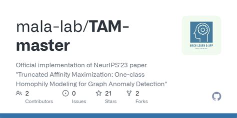 Github Mala Labtam Master Official Implementation Of Neurips23 Paper Truncated Affinity