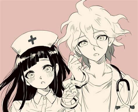 Mikan Tsumiki And Nagito Komaeda Nagito Komaeda Mikan Tsumiki Danganronpa
