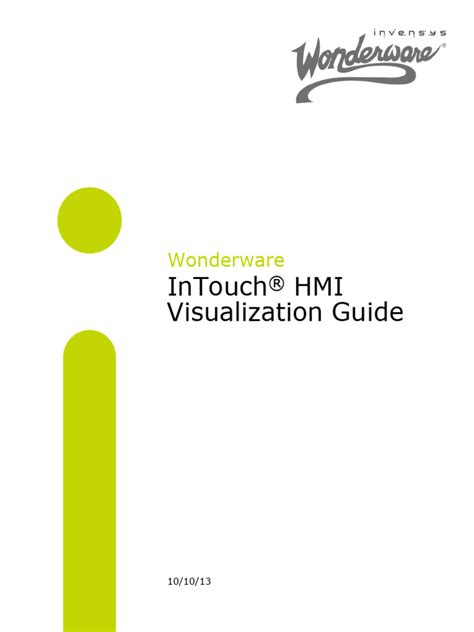 Intouch Hmi Visualization Guide Wonderware Pdf Window Computing Color