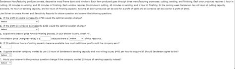 Solved By An Expert Implement The Following Lp Problem In A Spreadsheet